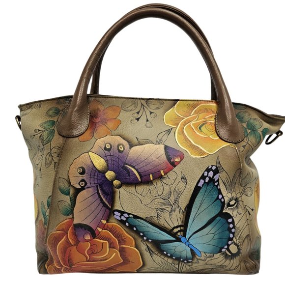 Anuschka | Bags | Anuschka Floral Paradise Satchel | Poshmark